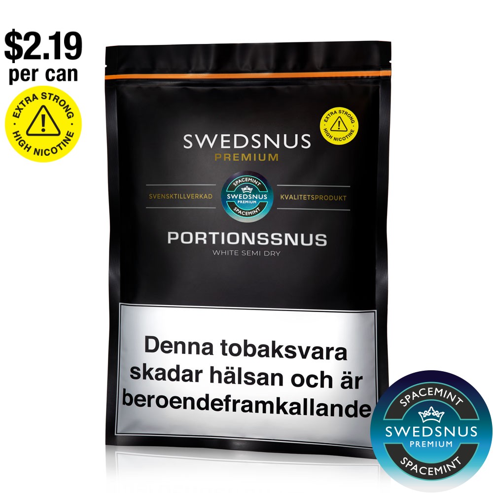 Premium Extra Strong Spacemint Portion snus |The absolute best snus ...